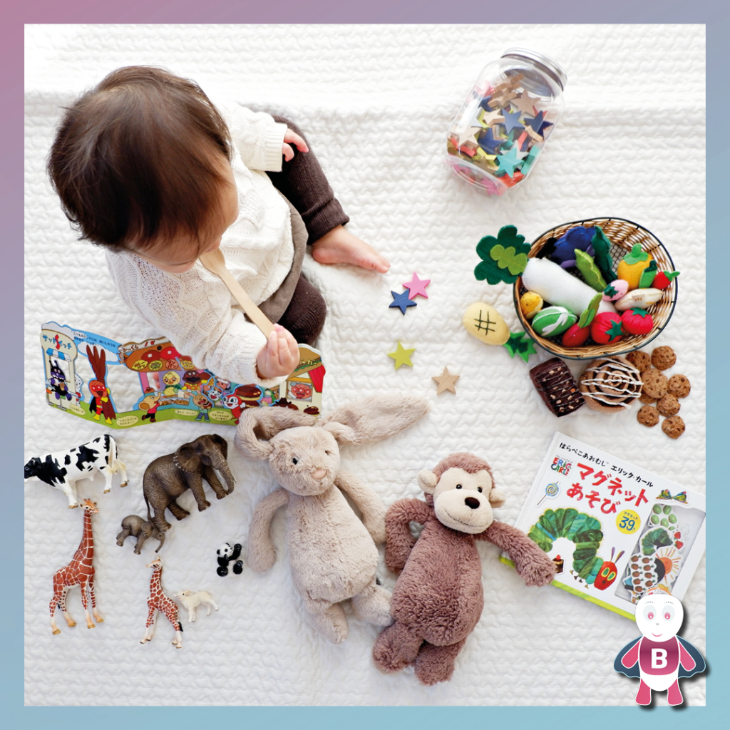 Let your baby touch and play with toys of different textures - Baby ...